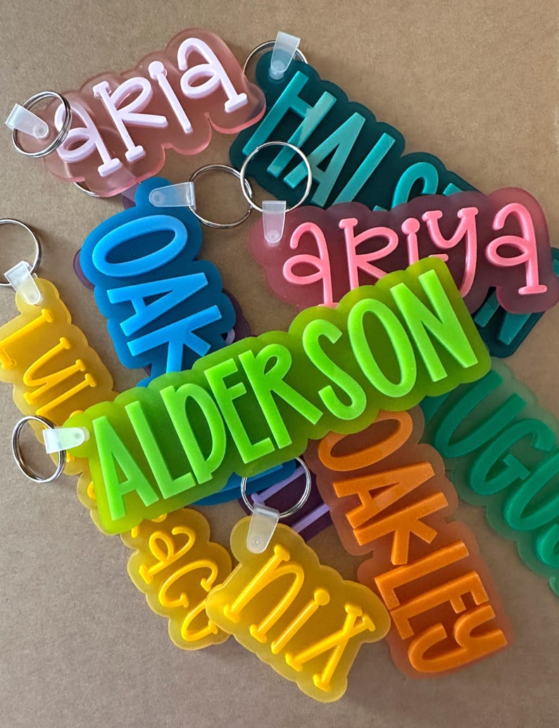 Name Tag, Backpack Tag, Backpack Name Tag, Bookbag Tag, Name Keychain ...