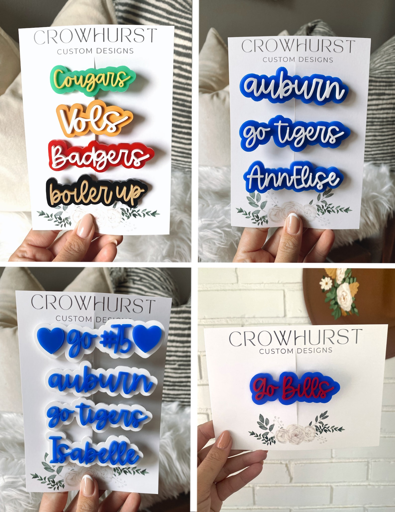 Personalized Name Hair Clip Name Clip Personalized Hair Bow - Etsy