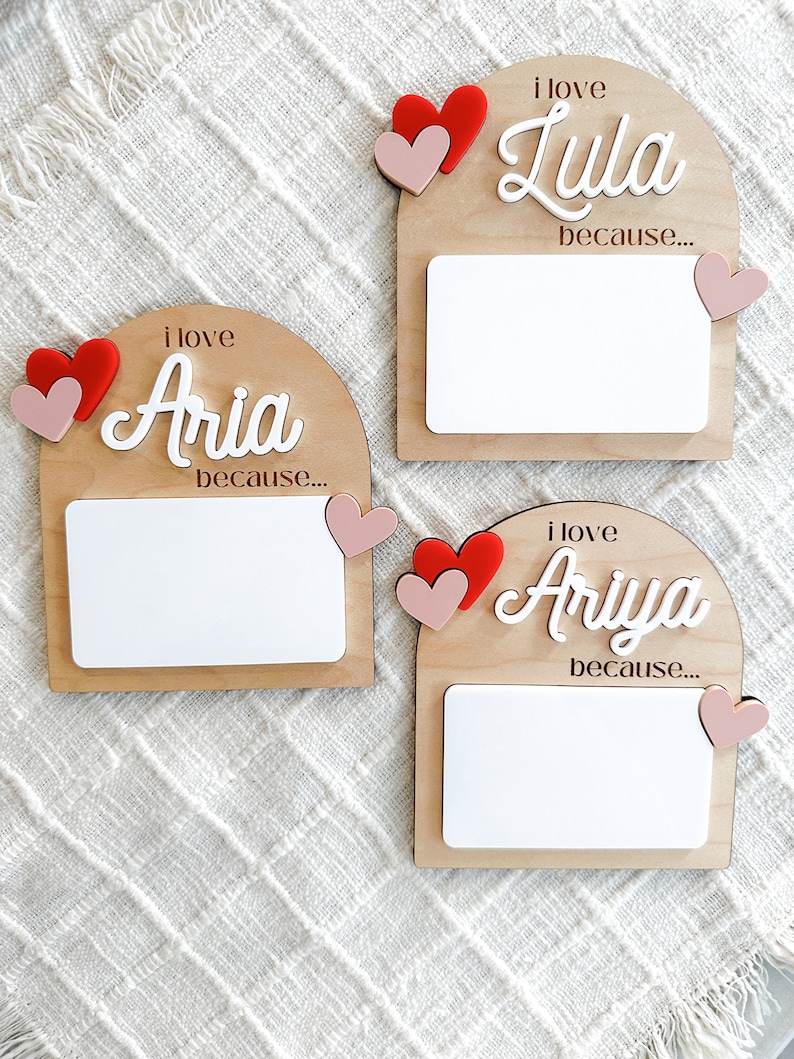 I Love You Because, Valentines Day Gift, Valentines Basket Stuffer ...