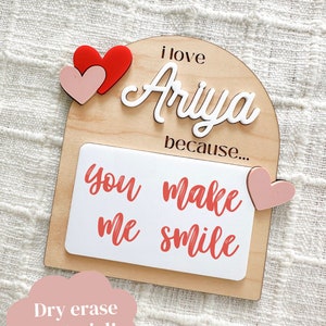 I Love You Because, Valentines Day Gift, Valentines Basket Stuffer ...