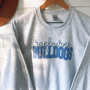 Custom Team or School Crewneck Sweatshirt / Personalized / Sweater ...