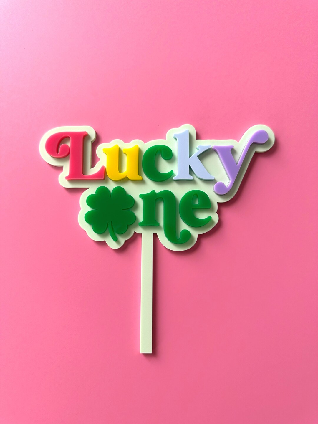 Lucky One Cake Topper, Charm Birthday, St Patrick's Day Birthday, Lucky ...