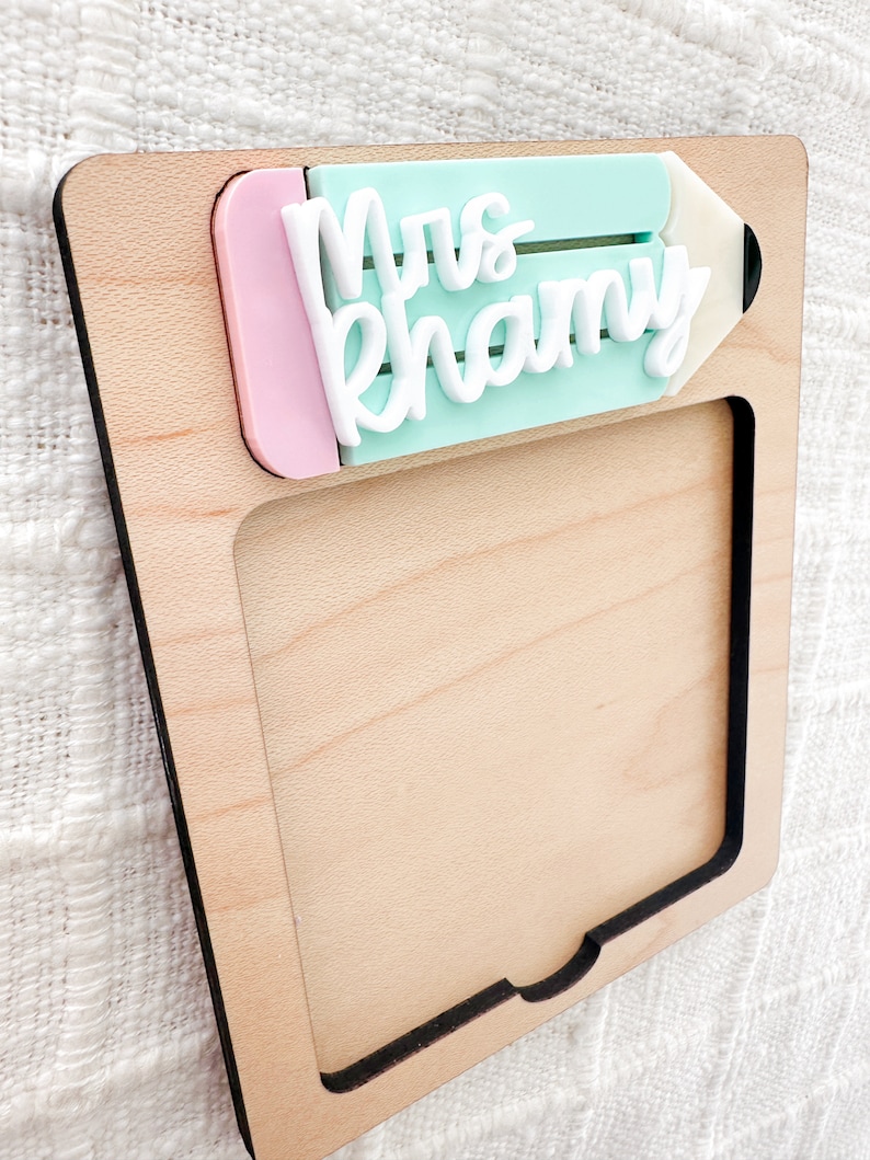 Sticky Note Holder, Teacher Appreciation Gift, Personalized Teacher ...