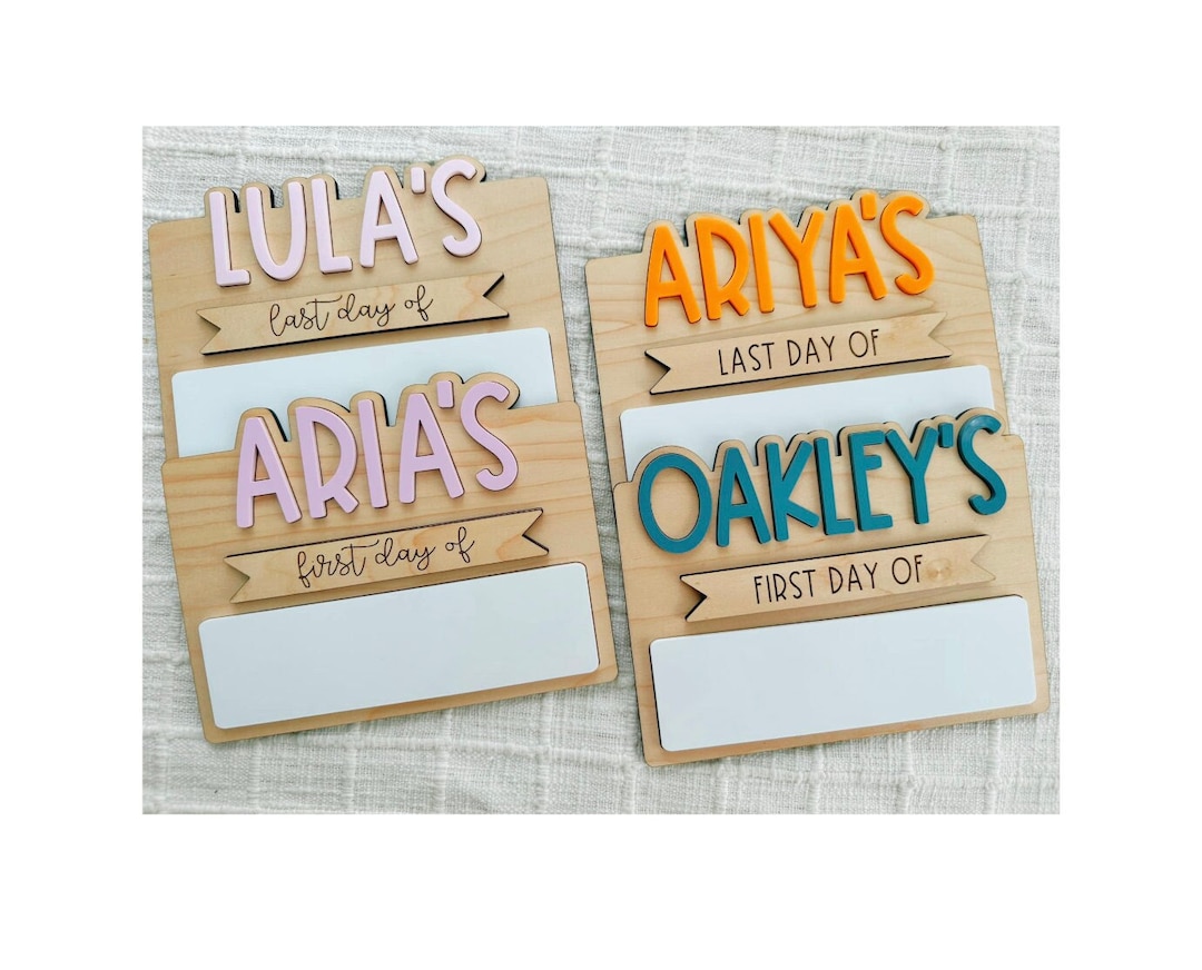 First Day of School Sign, Last Day of Sign, Back to School Sign, Back ...