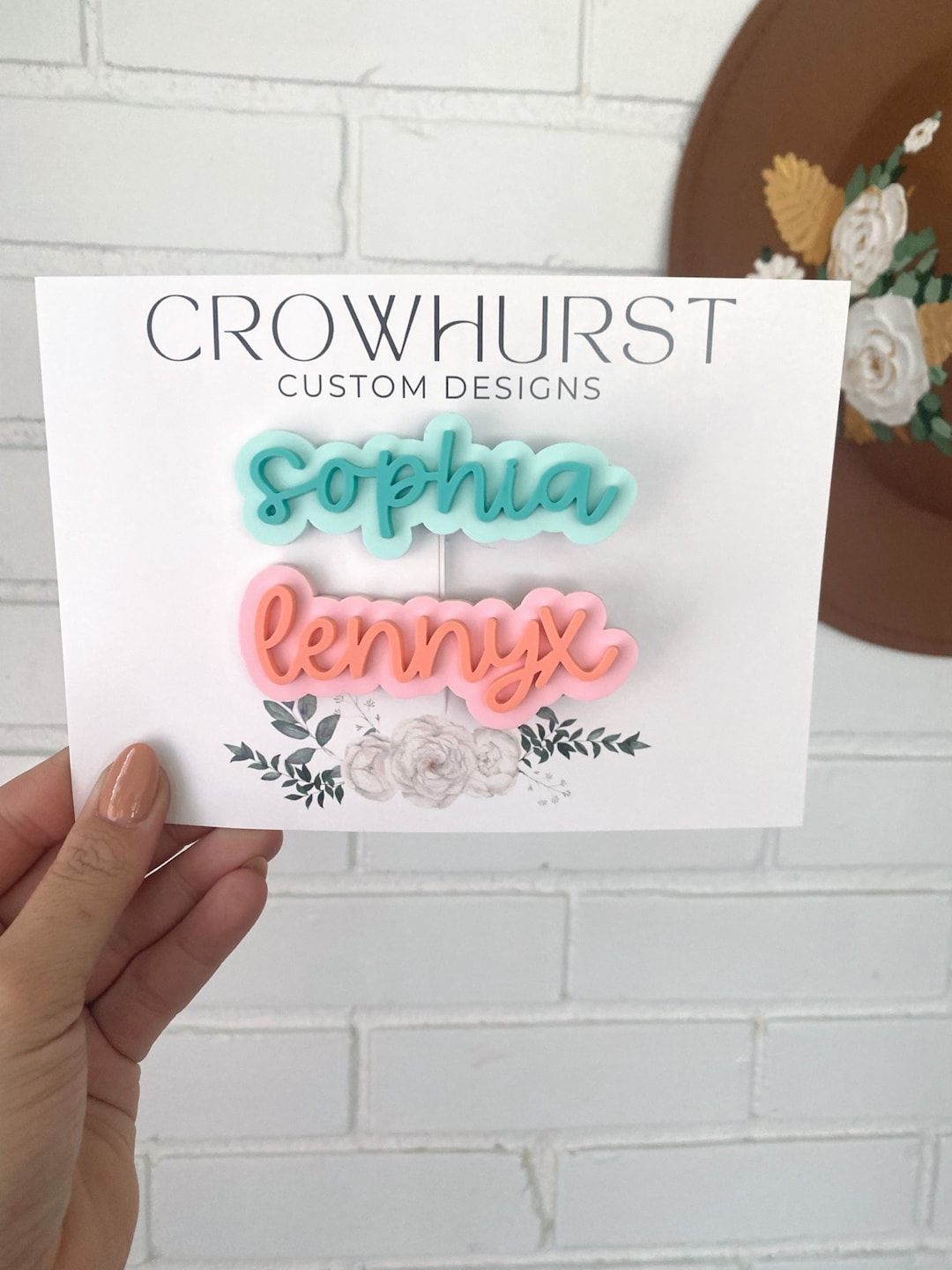 Personalized Name Hair Clip, Name Clip, Personalized Hair Bow ...