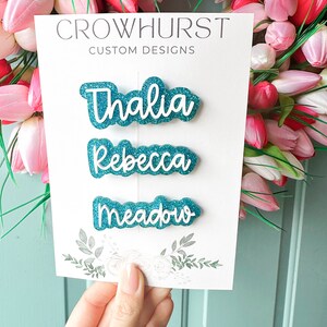 Personalized Name Hair Clip, Name Clip, Personalized Hair Bow ...