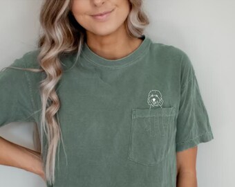 Custom Pocket Tee | Etsy