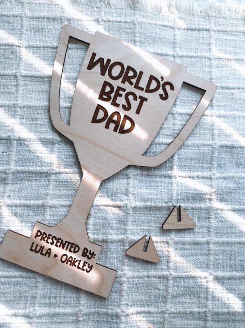 World's Best Dad Trophy Fathers Day Gift Gift for Him - Etsy