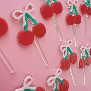 Cherry Acrylic Cupcake Topper: Sweet One Birthday Decor - Etsy