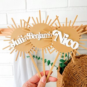 First Trip Around the Sun Cake Topper: Personalized Acrylic Birthday ...