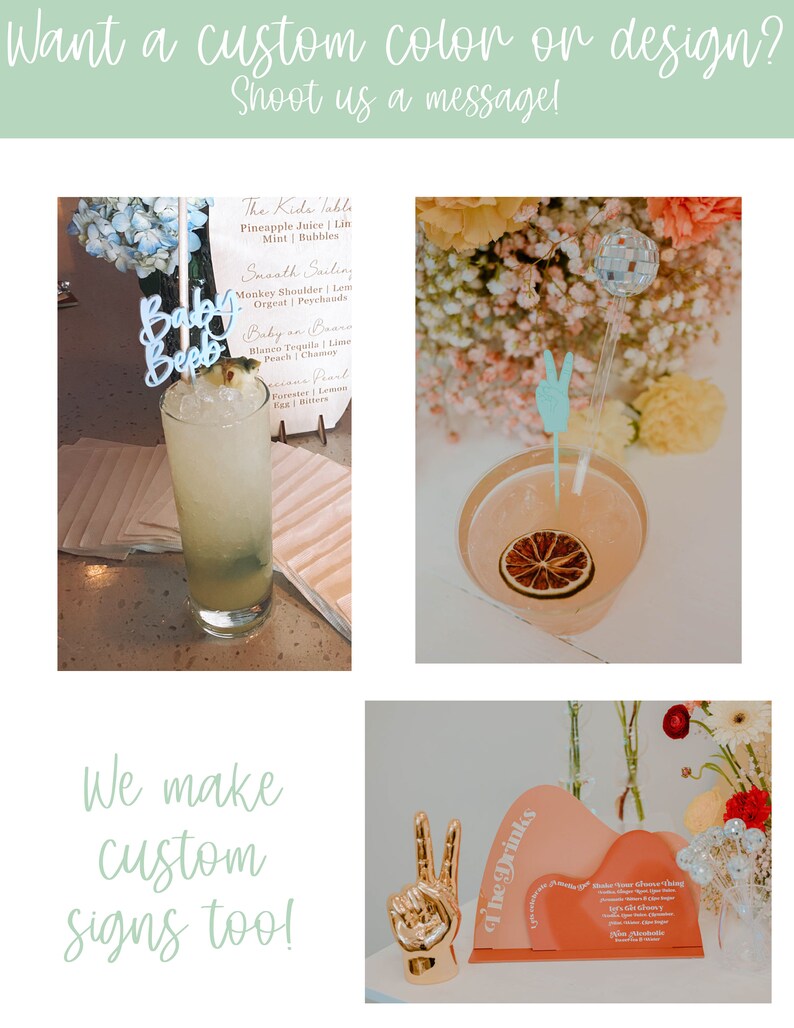 Personalized Wedding Cocktail Signature Drink Wedding - Etsy