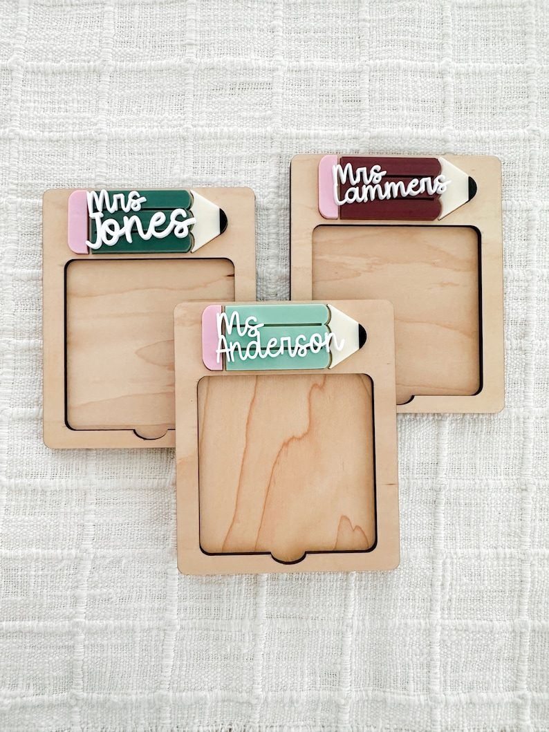 Sticky Note Holder, Teacher Appreciation Gift, Personalized Teacher ...