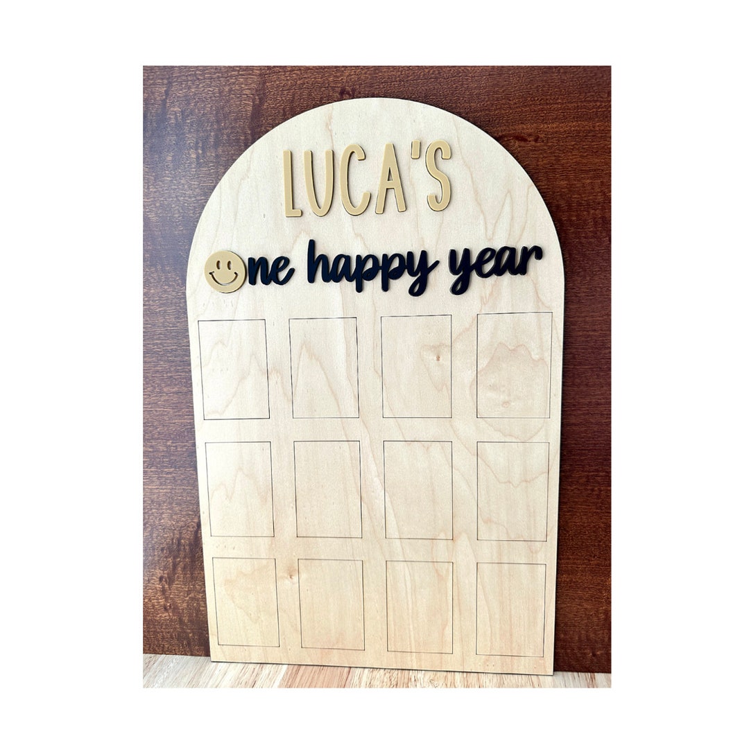 One Happy Year, One Happy Dude, One Year Photo Board, First Birthday ...