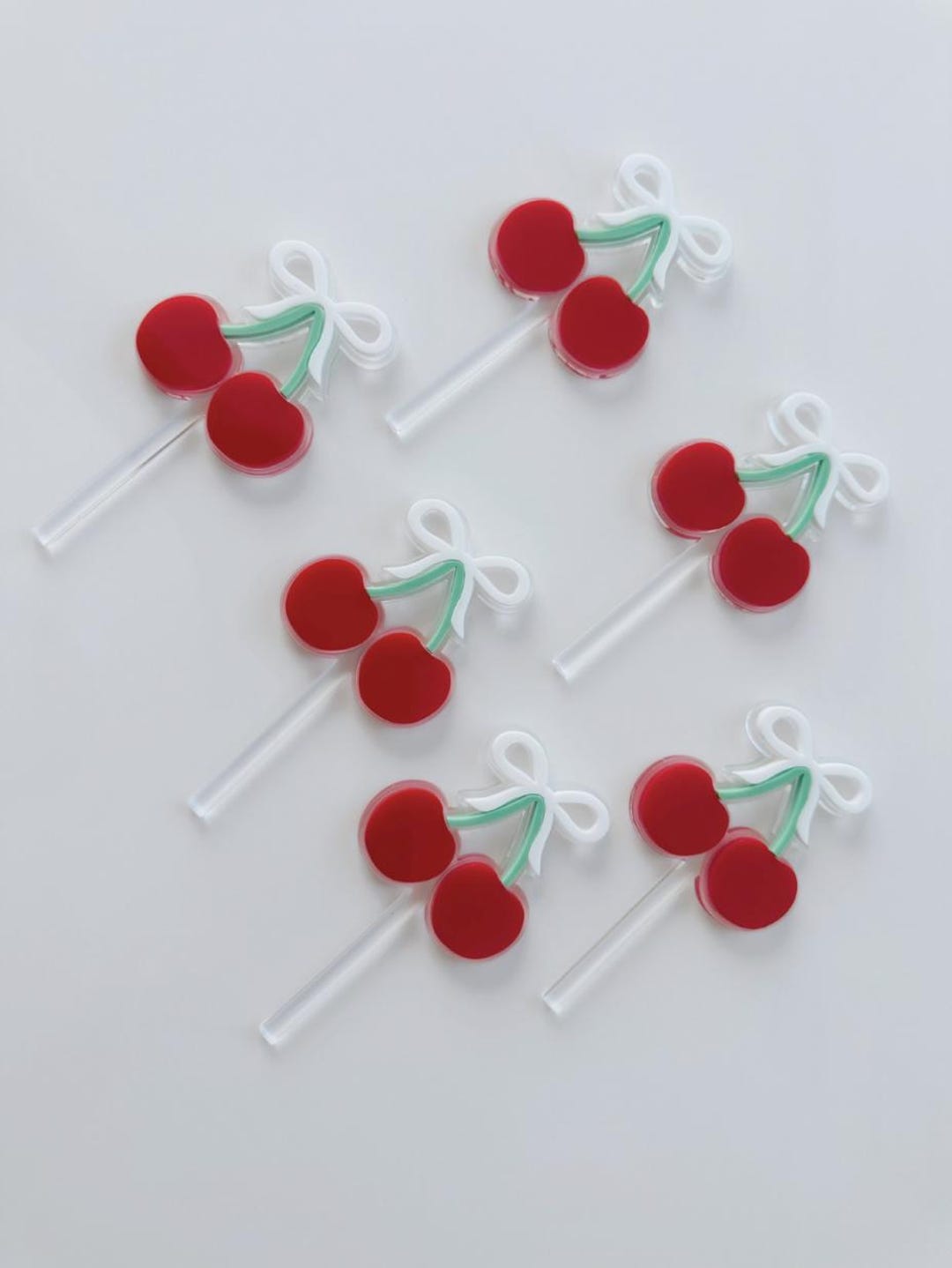 Cherry Acrylic Cupcake Topper: Sweet One Birthday Decor - Etsy