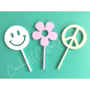 Groovy SVG File, Glowforge File, Two Groovy Cupcake Topper Laser File ...