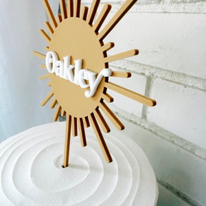 First Trip Around the Sun Cake Topper: Personalized Acrylic Birthday ...