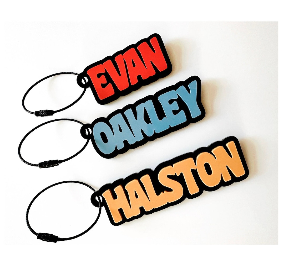 Backpack Tag, Bookbag Tag, Personalized Backpack, Personalized Bookbag ...