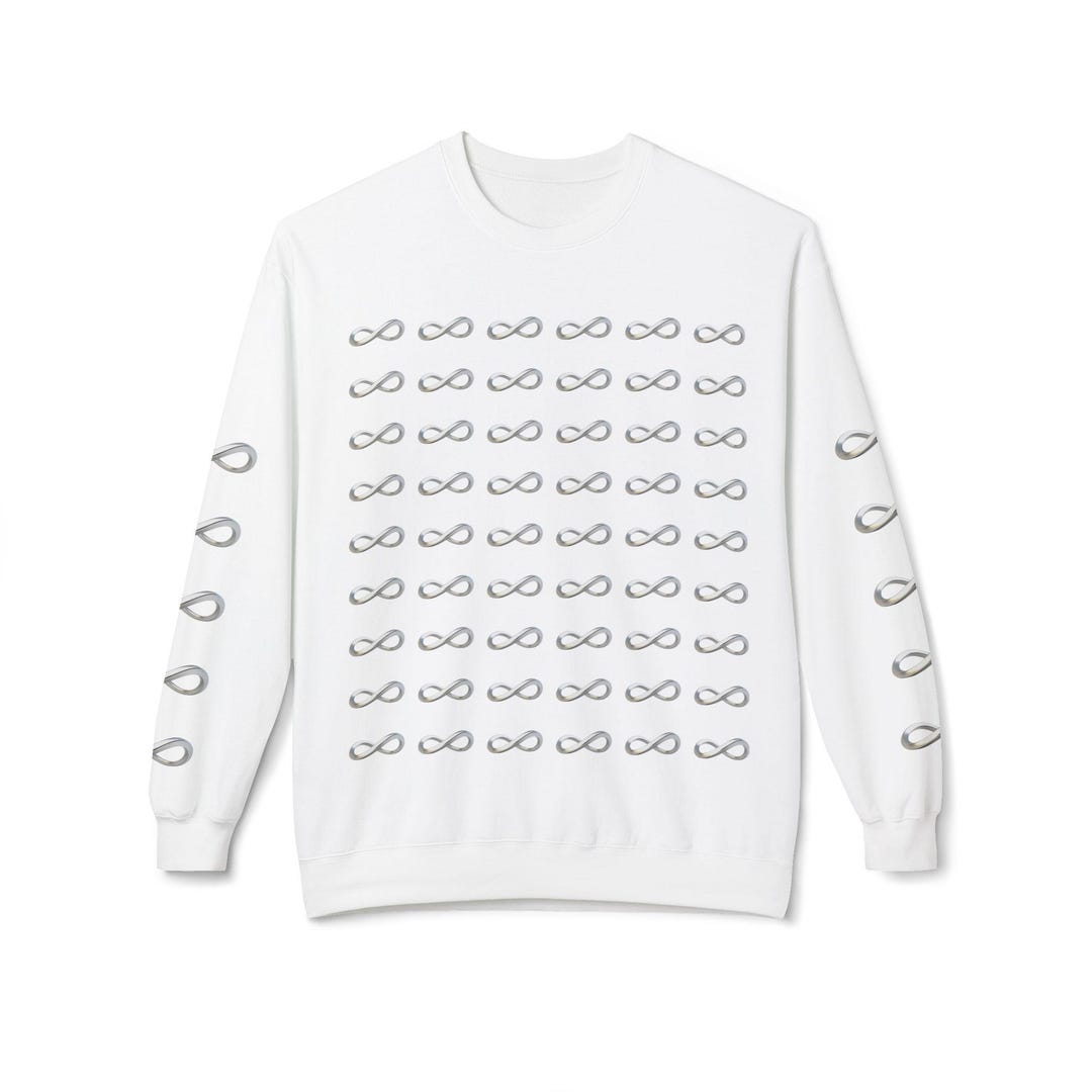 Infinity Symbol Pattern Sweatshirt | Repeat Infinity Crewneck - Etsy