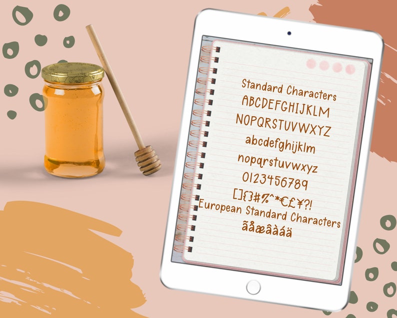 Handwritten Digital Note Taking Font Study Font Instant Download Simple ...