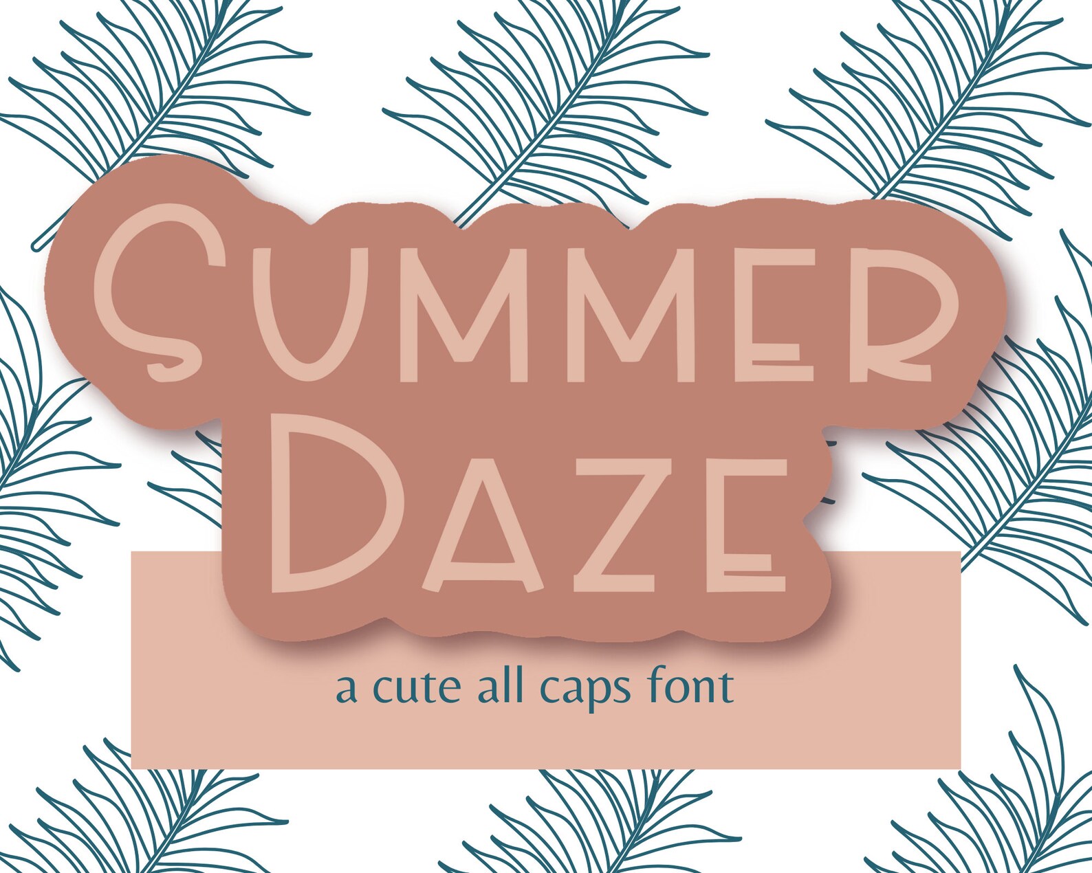 Handwritten All Caps Font Block Letters Font Instant Download Happy ...