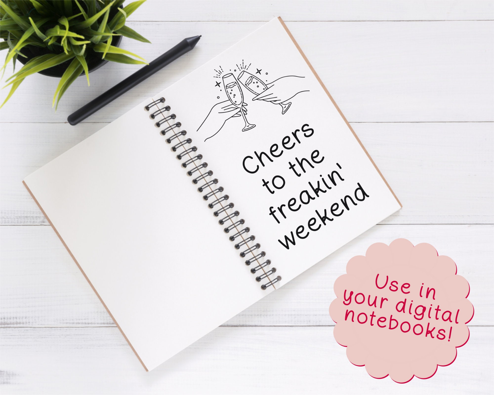 Handwritten Digital Note Taking Font Study Font Instant - Etsy