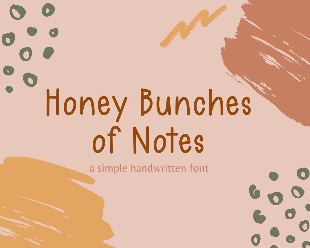 Handwritten Digital Note Taking Font Study Font Instant Download Simple ...