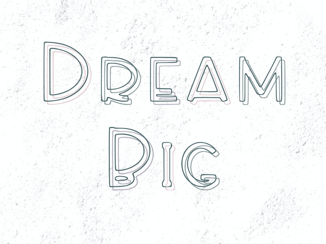 Handwritten All Caps Font Bubble Letters Font Instant - Etsy