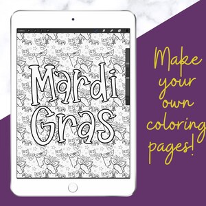 Procreate Brush Stamp Bundle for Mardi Gras | 11 Procreate Stamps ...