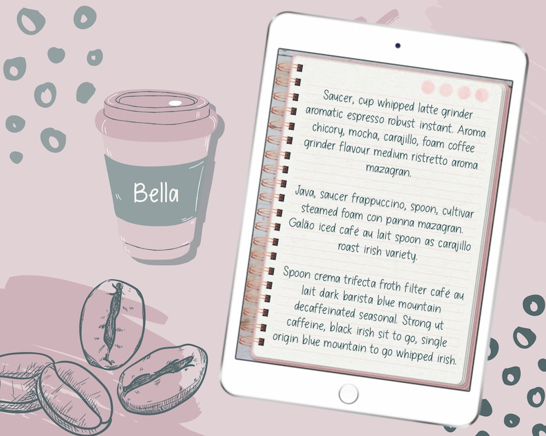 Barista Print Handwritten Digital Note Taking Font Study - Etsy
