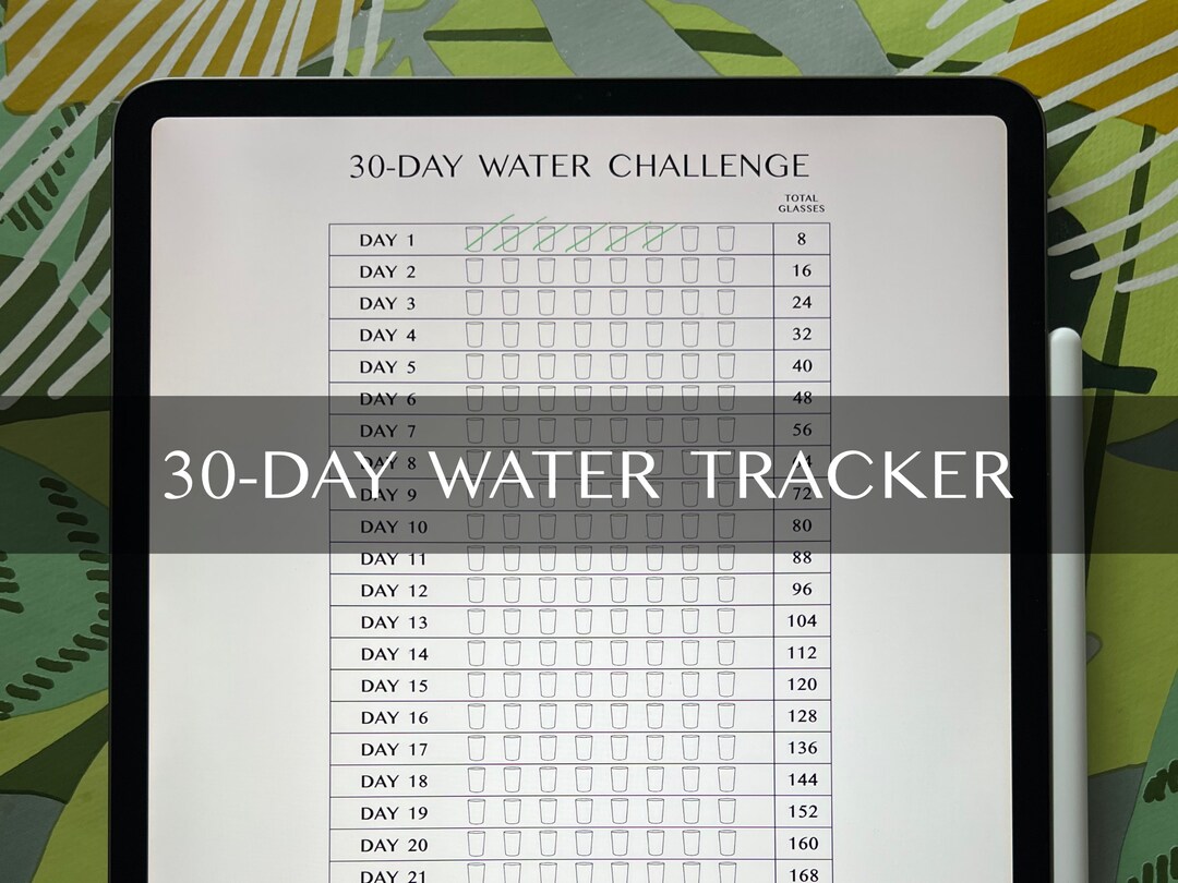 Water Tracker • 30 Day Tracker • Water Tracking • Water Tracker ...