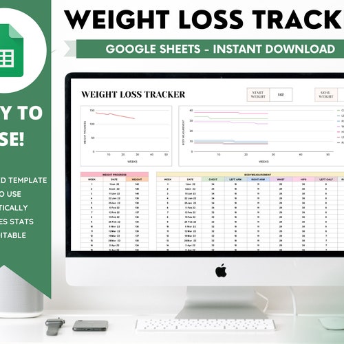 Habit Tracker Spreadsheet Google Sheets Daily Weekly - Etsy