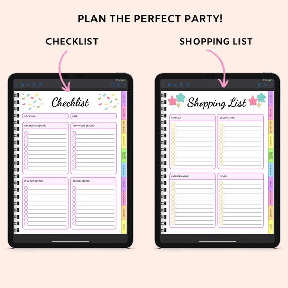 Paper & Party Supplies Paper Events Birthdays Parties Digital Party ...