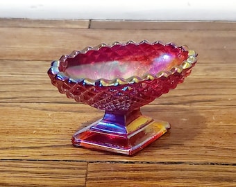 Red Carnival Glass | Etsy