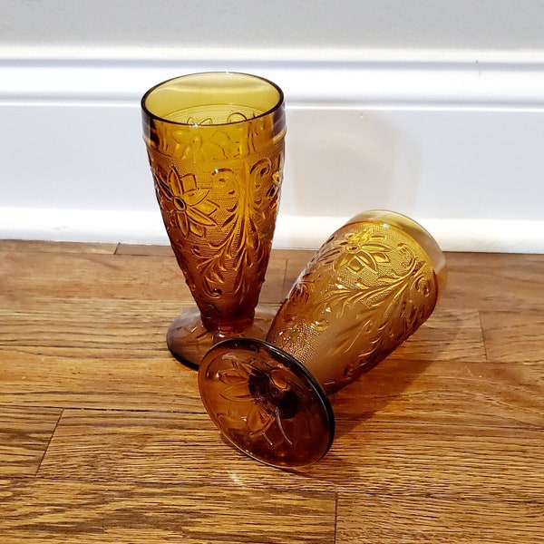 Amber Tiara Glassware - Etsy