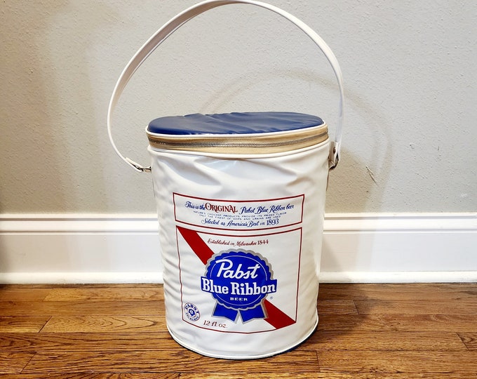 Rare Large Pabst Blue Ribbon Beer Nappy Brand Vinyl Thermo-keep ...