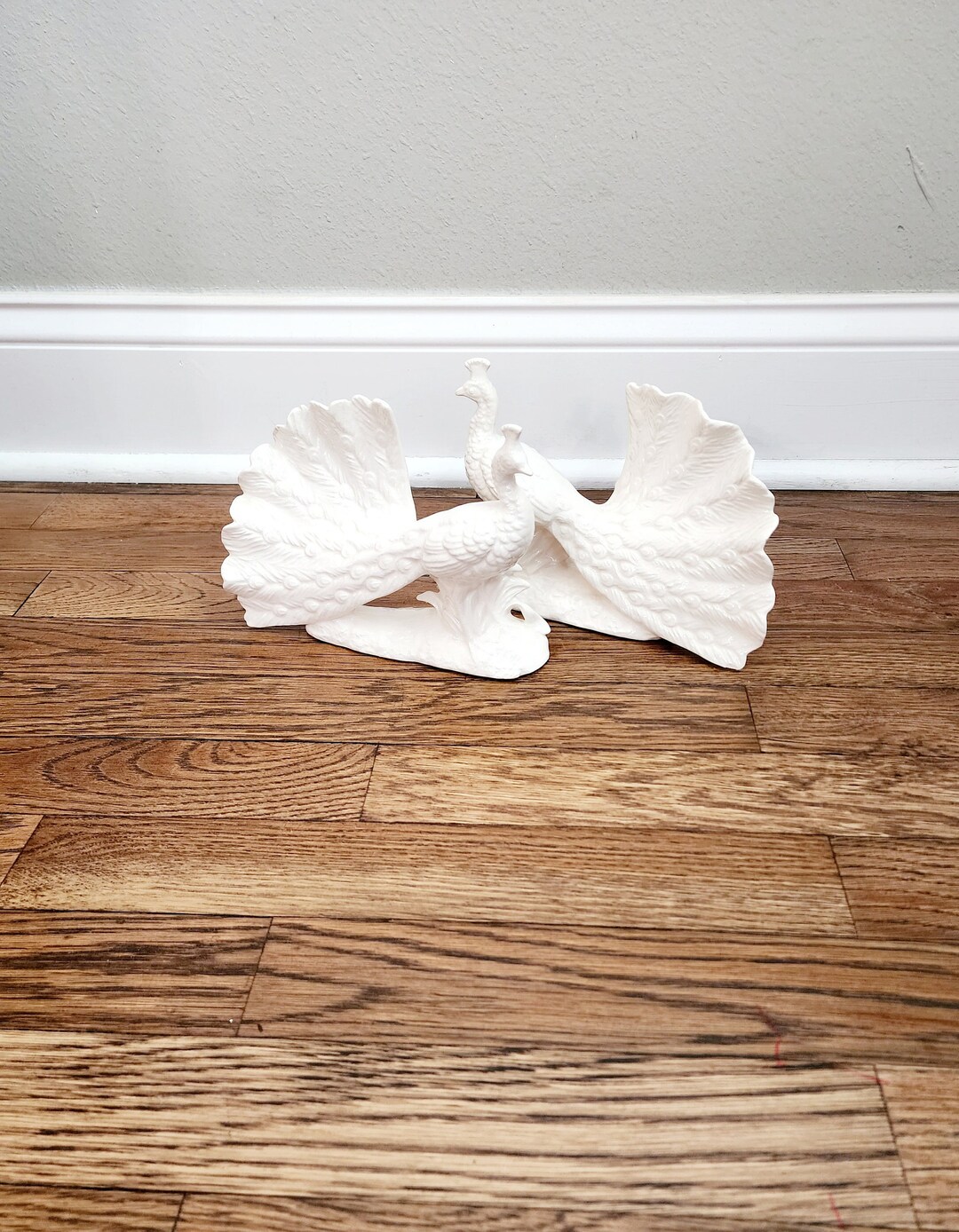 Pair of Ceramic Decorative Peacocks imperfect - Etsy