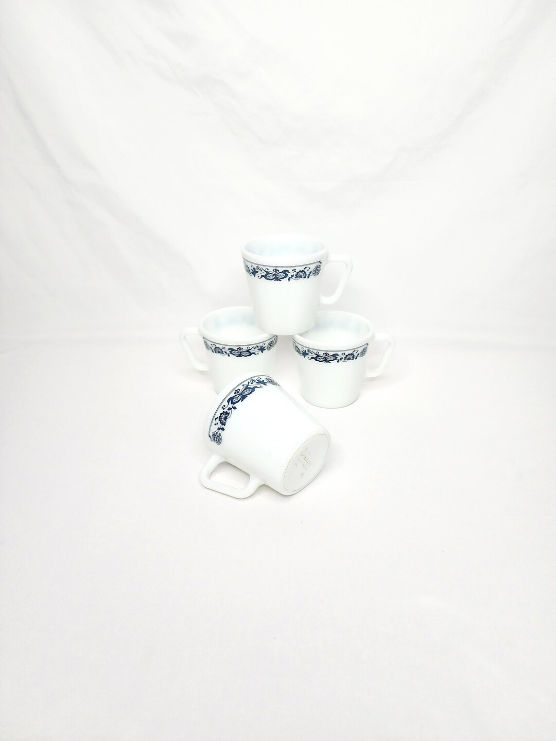 Corelle Old Town Blue Set of 4 Mugs imperfect - Etsy