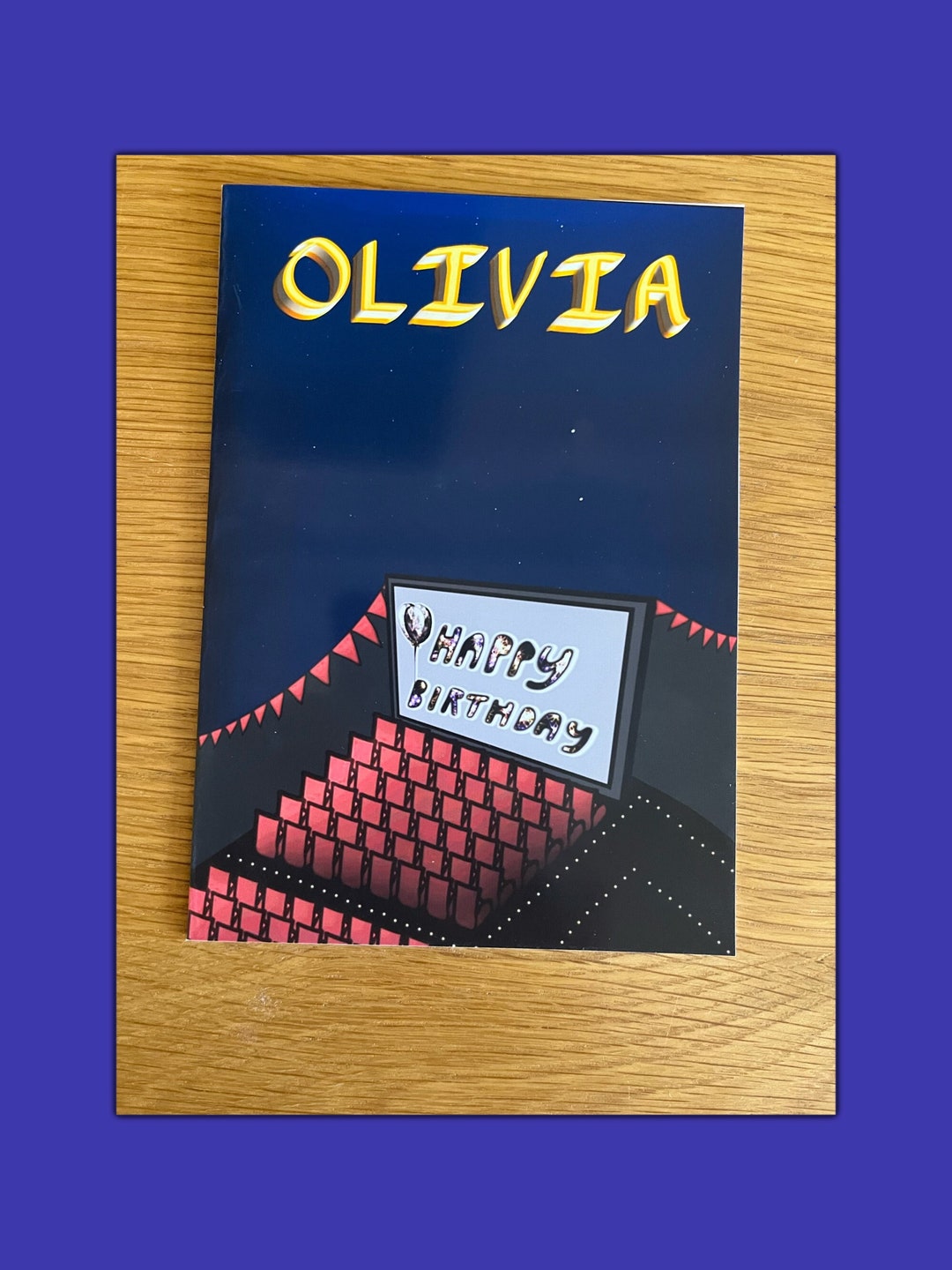 Cinema Themed Personalised Birthday Card for Film Fans - Etsy