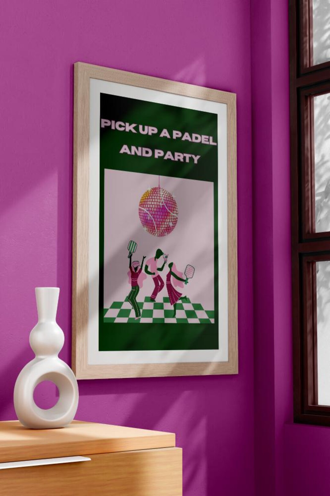 Padel Party- Art Print (digital Download) - Etsy