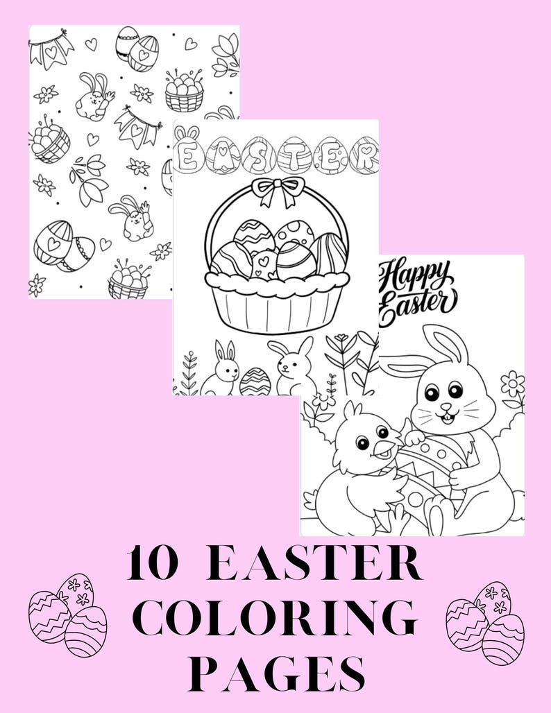 Printable Easter Coloring Worksheet for Kids – Fun Easter Activities ...