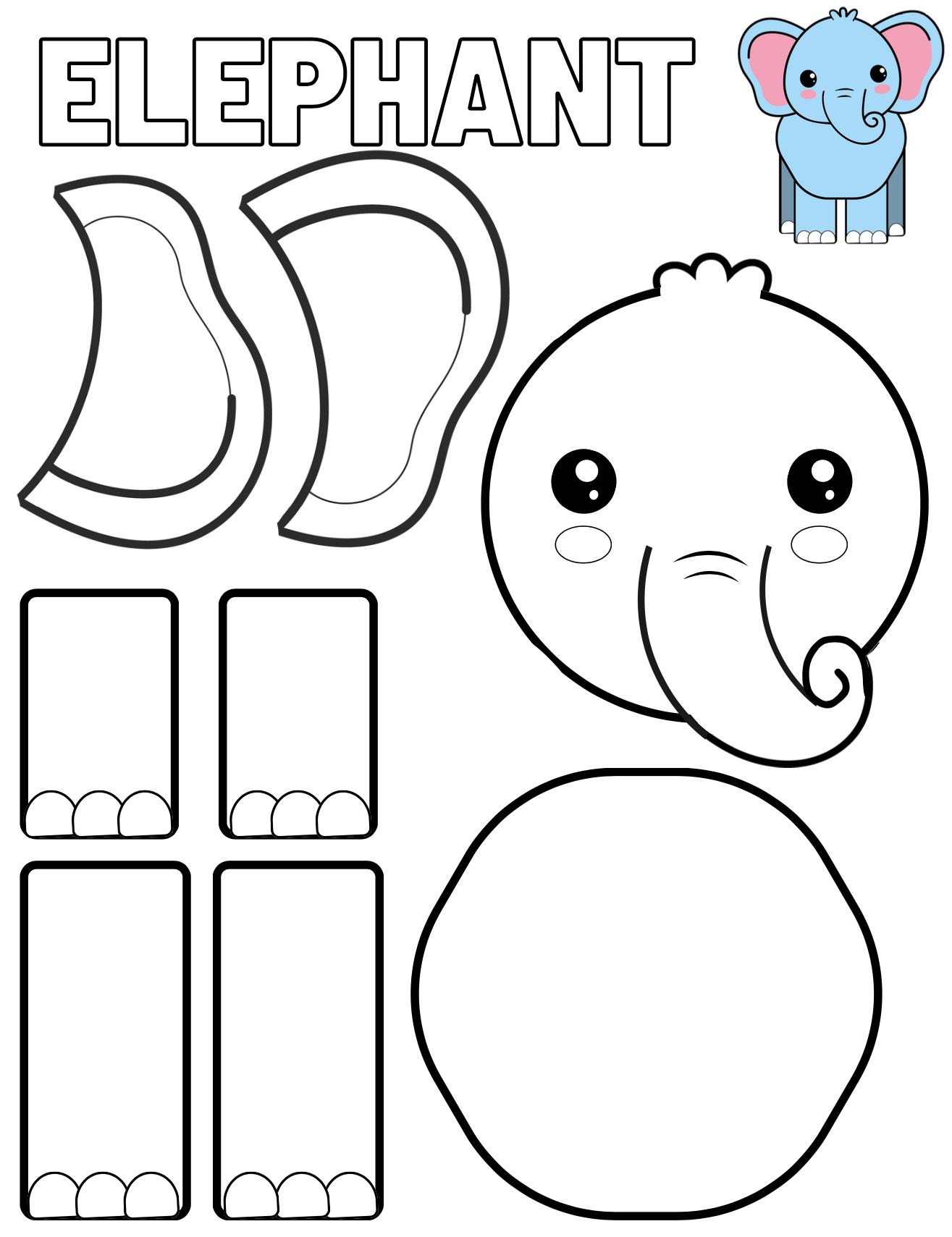 15 Fun Animal Cut and Paste Printables for Kids|diy Crafts and ...