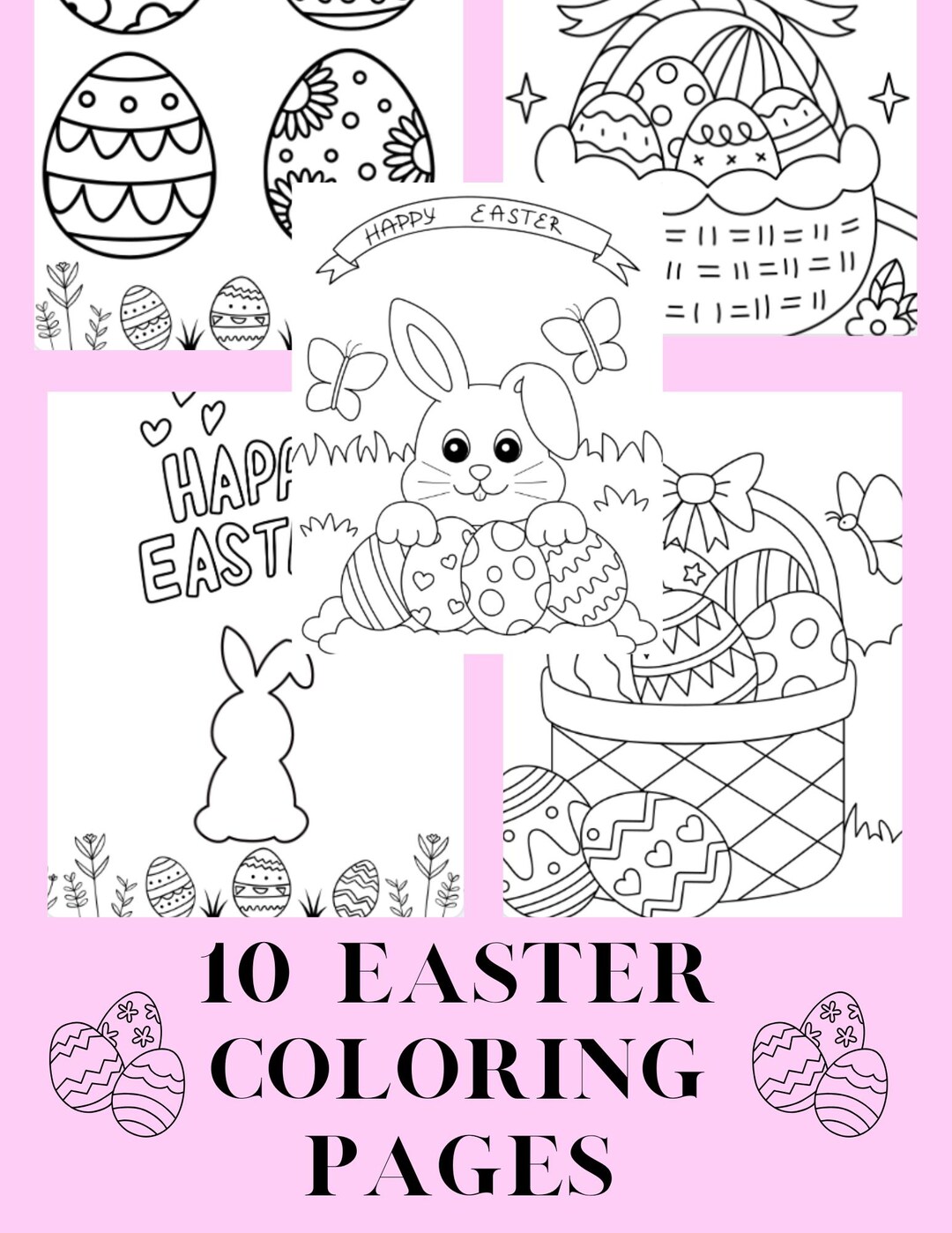 Printable Easter Coloring Worksheet for Kids – Fun Easter Activities ...