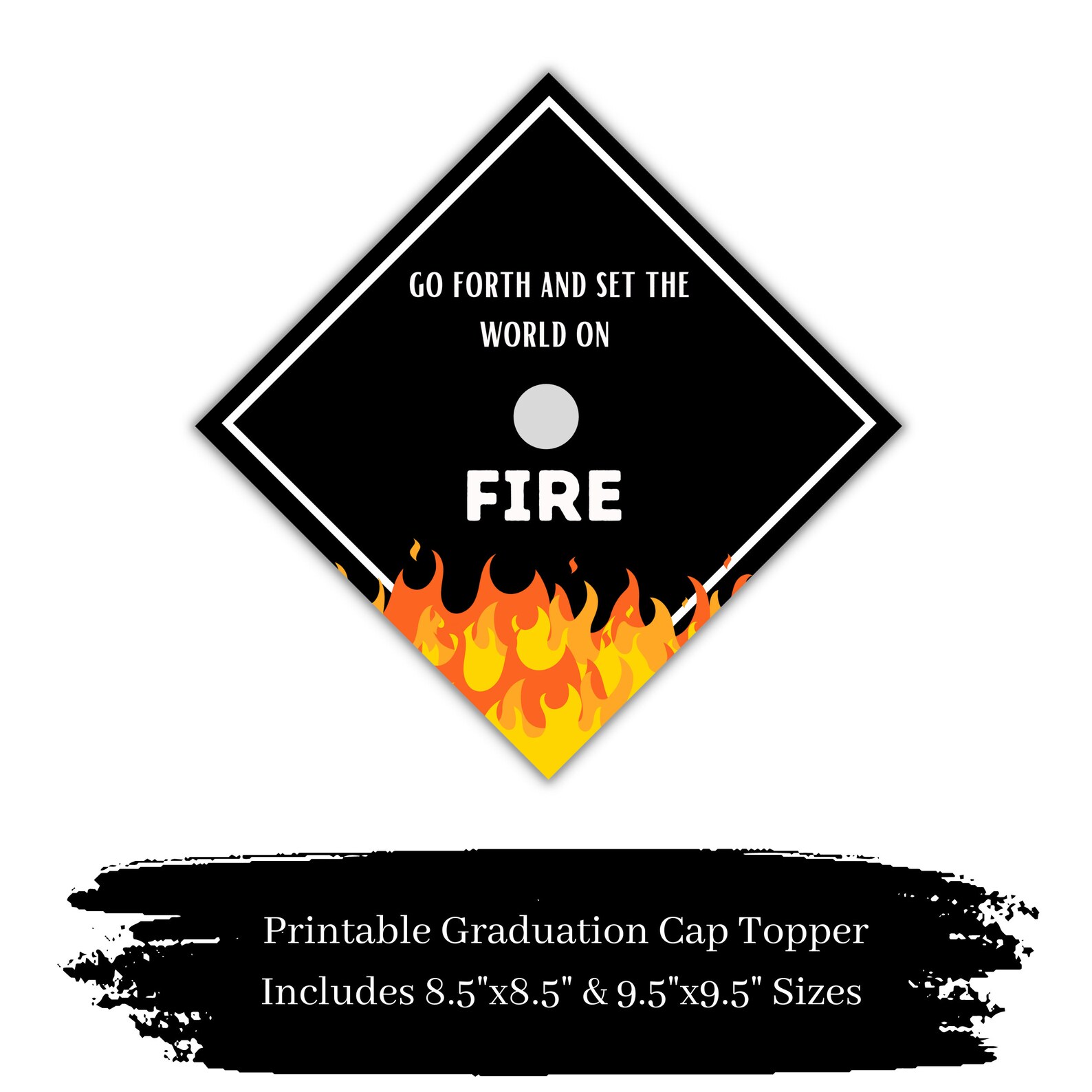 Graduation Cap Topper, Printable Graduation Cap Topper, Grad Cap Topper ...