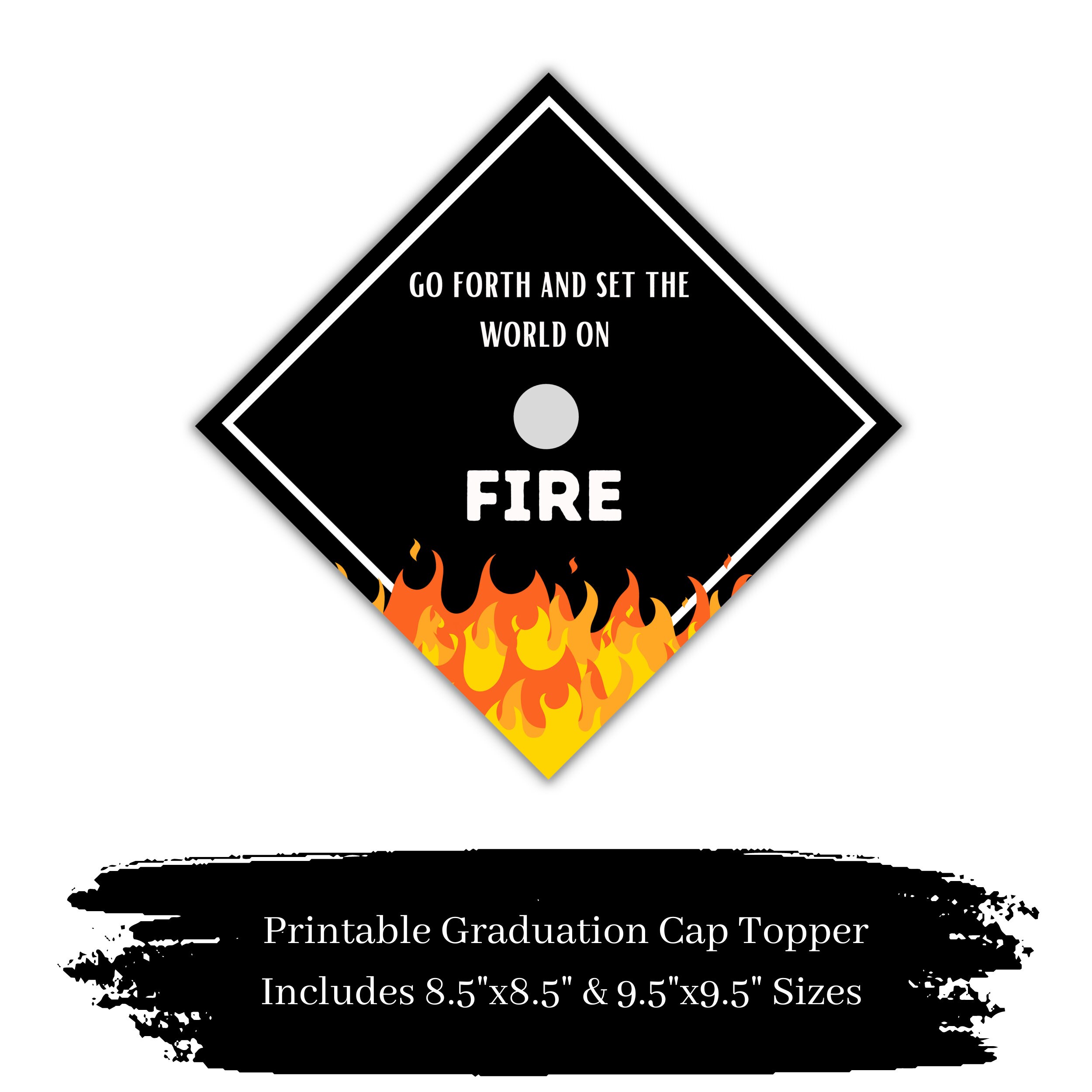 Graduation Cap Topper, Printable Graduation Cap Topper, Grad Cap Topper ...