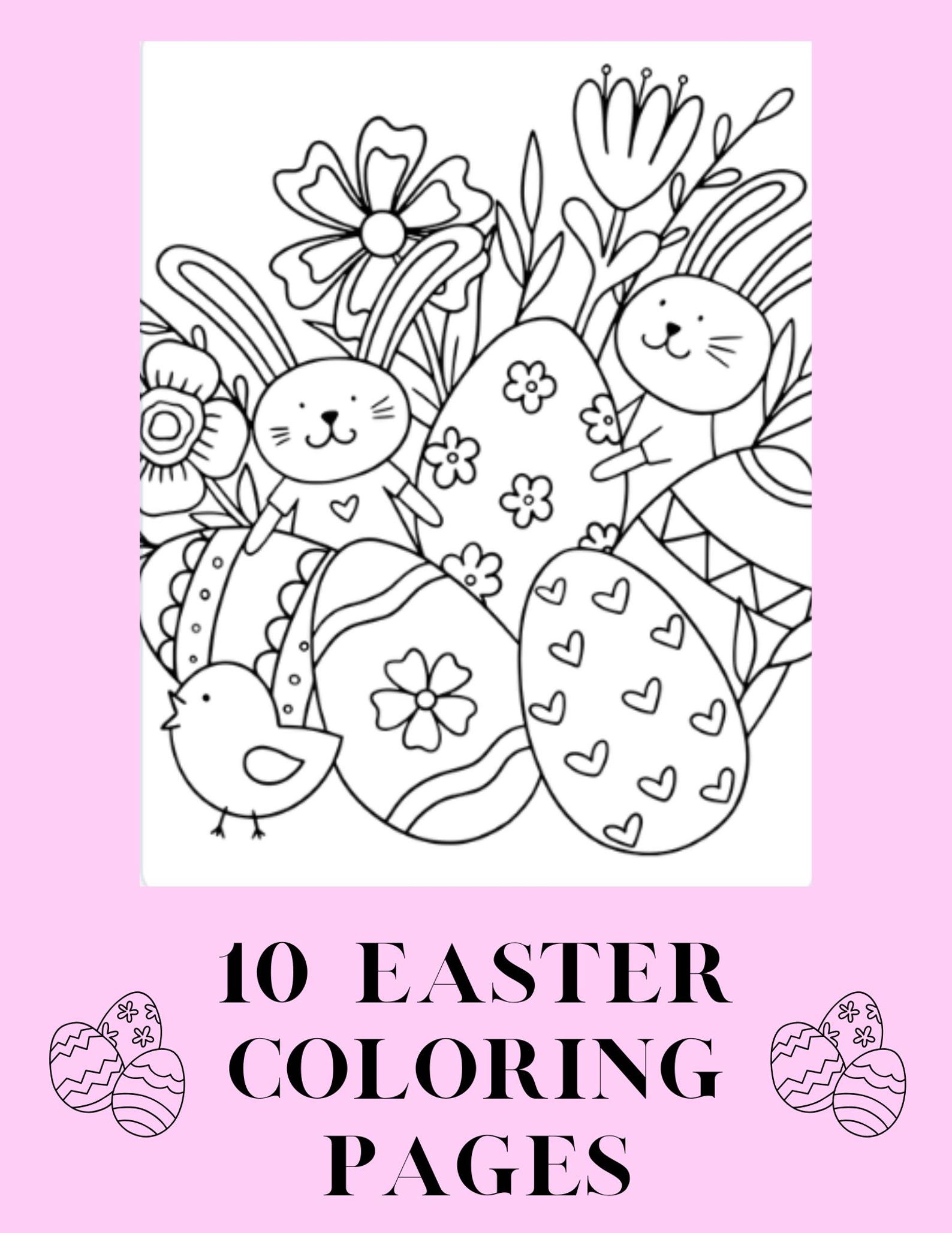 Printable Easter Coloring Worksheet for Kids – Fun Easter Activities ...