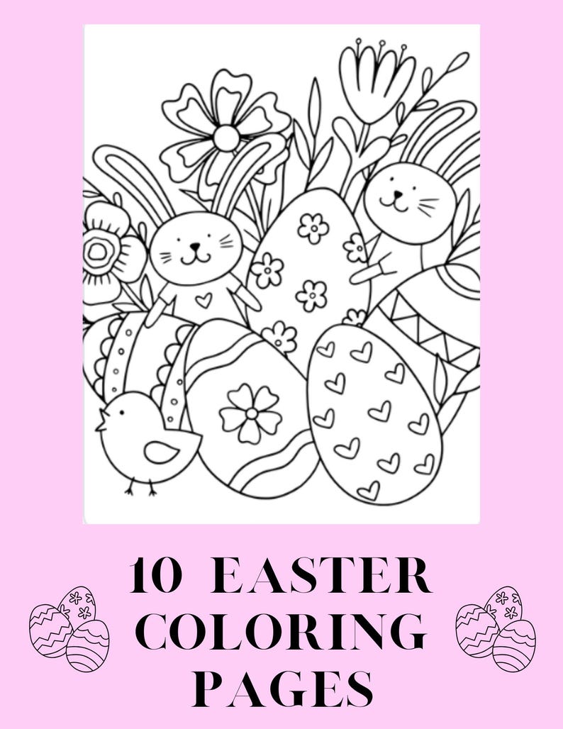 Printable Easter Coloring Worksheet for Kids – Fun Easter Activities ...