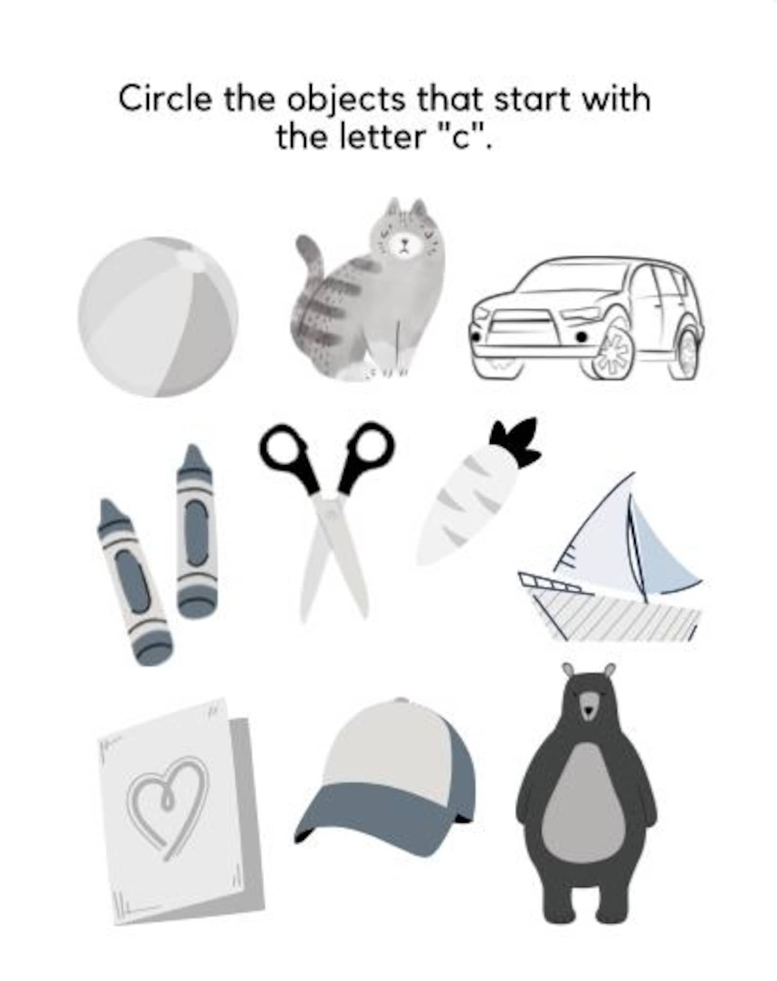 Digital/printable 80-page Kindergarten Alphabet Worksheet Bundle ...