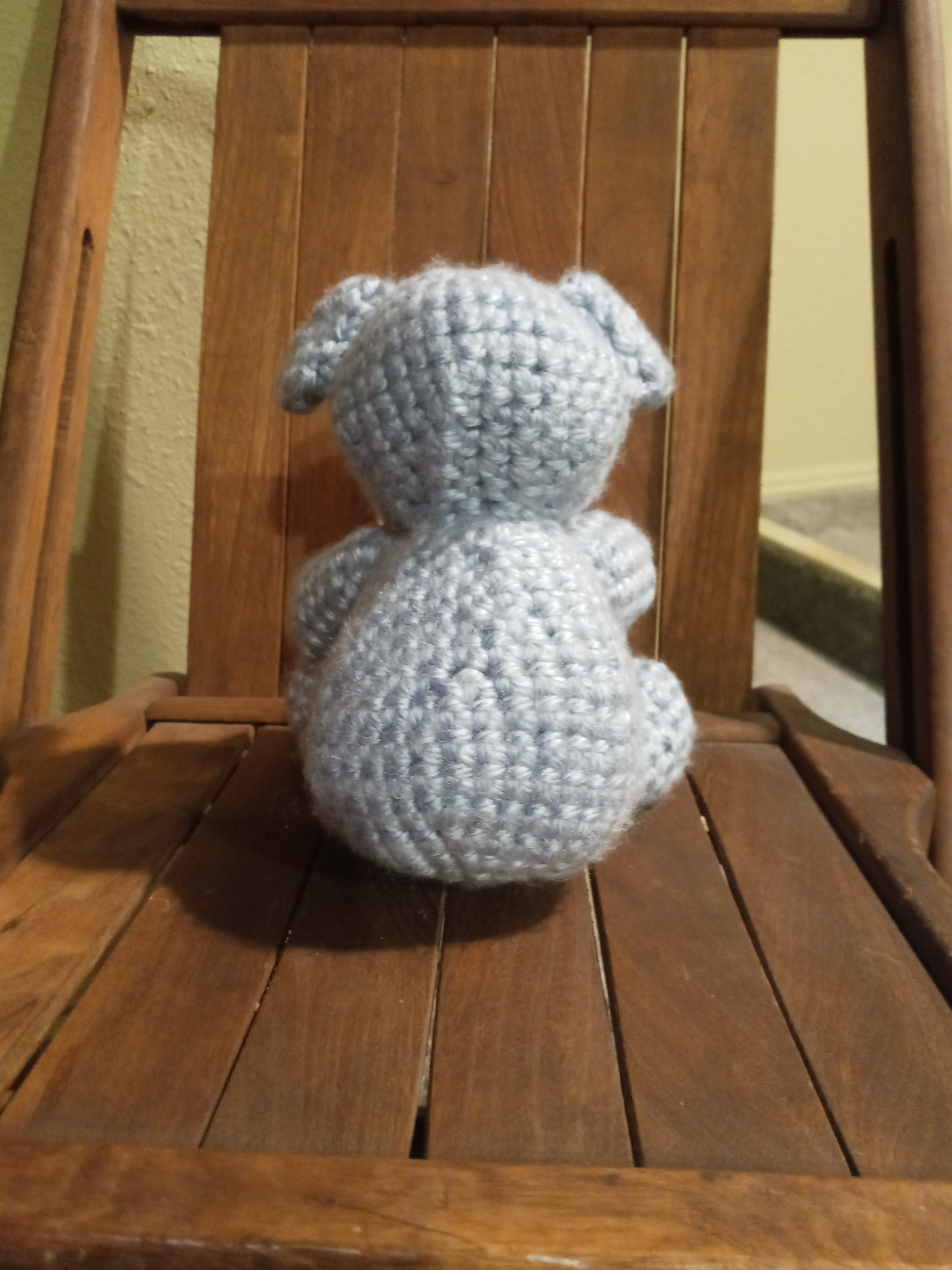 Crocheted Light Blue Bear - Etsy