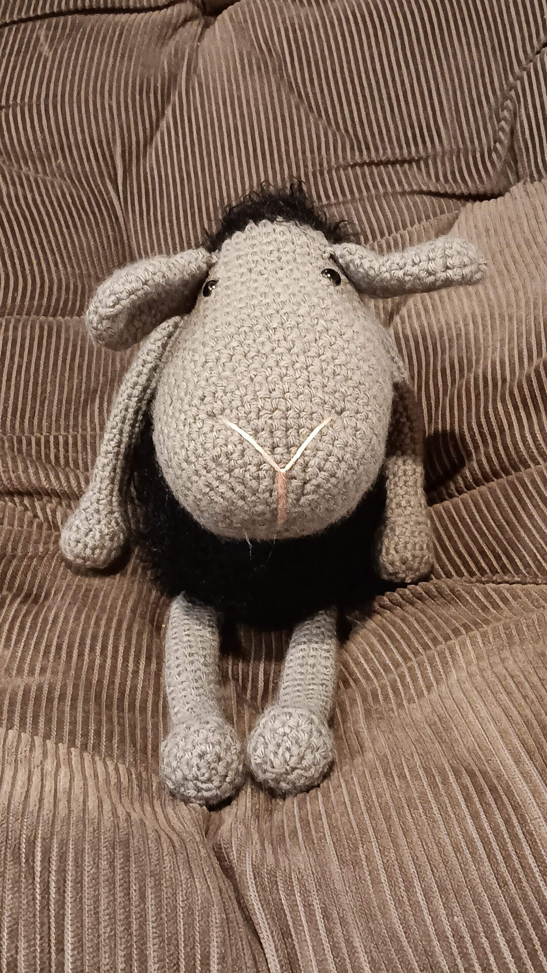 Crocheted Soft Wool Blend Black Sheep. - Etsy