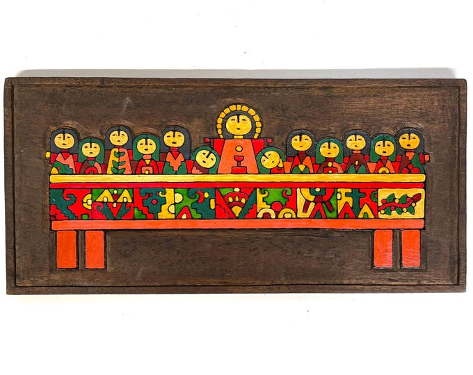 Vintage Fernando Llort Wall Wooden Folk Art El Salvador Artist Last ...